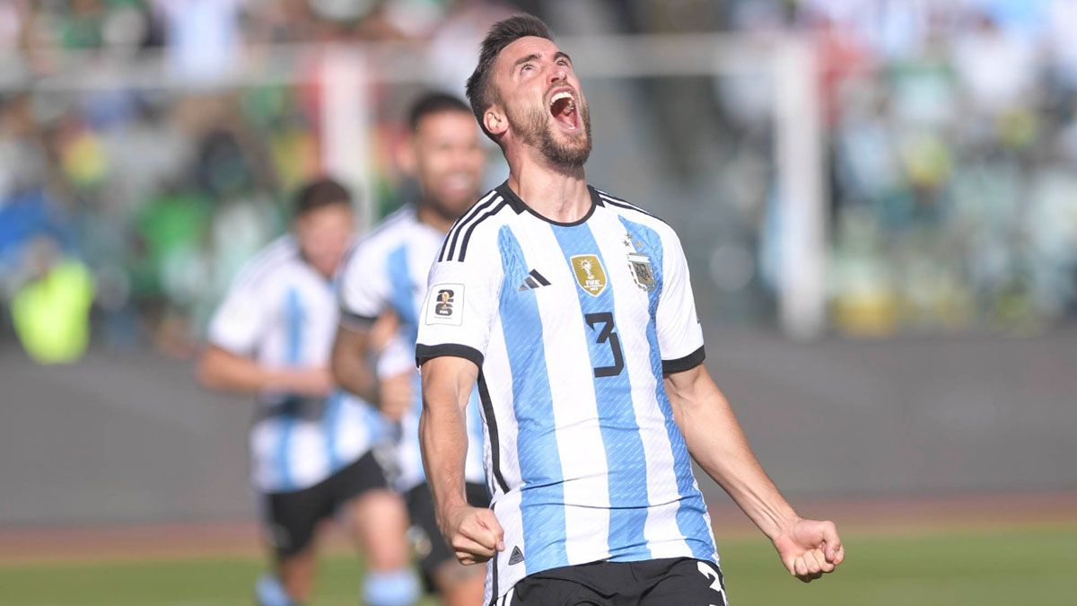 Nicolás Tagliafico tuvo su bautismo de gol con la Selección Argentina