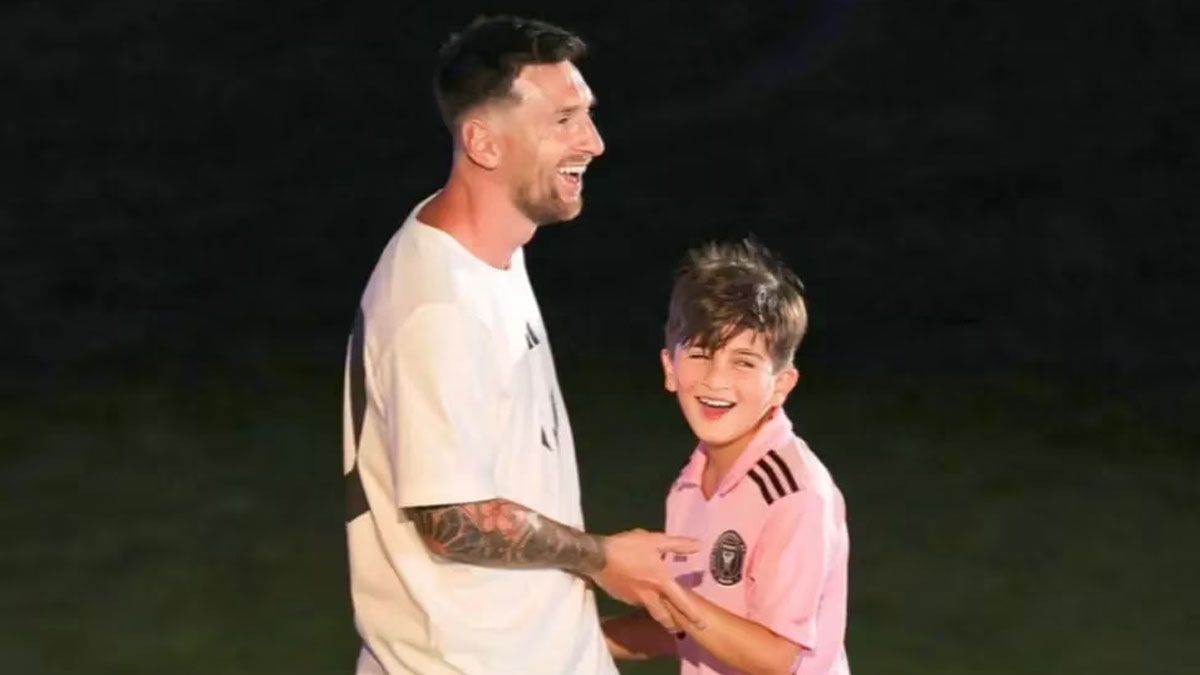 Thiago Messi hizo su debut en la Sub 12 de Inter Miami