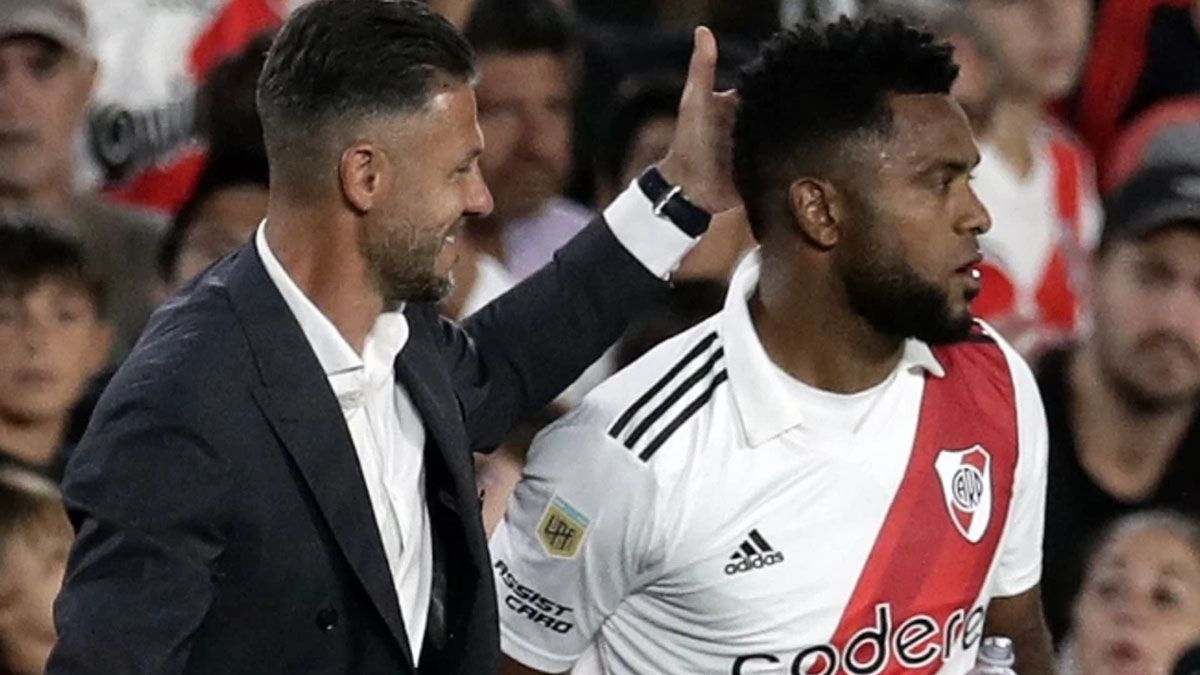 La frase de Martín Demichelis tras el polémico posteo de Miguel Borja: Tocará...